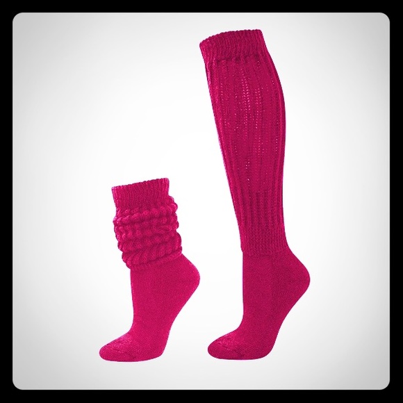 Luxury Divas | Other | Hot Pink Slouch Socks | Poshmark